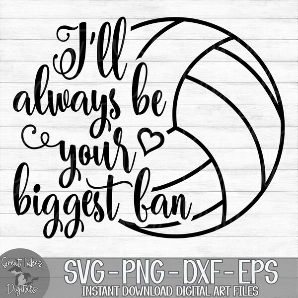 Biggest Fan Volleyball Png - Etsy