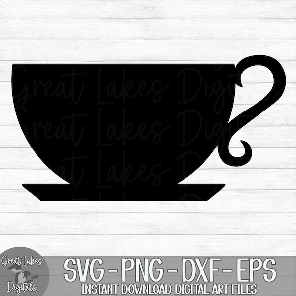 Tea Cup Svg File - Etsy