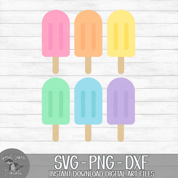 Popsicle Clipart - Etsy