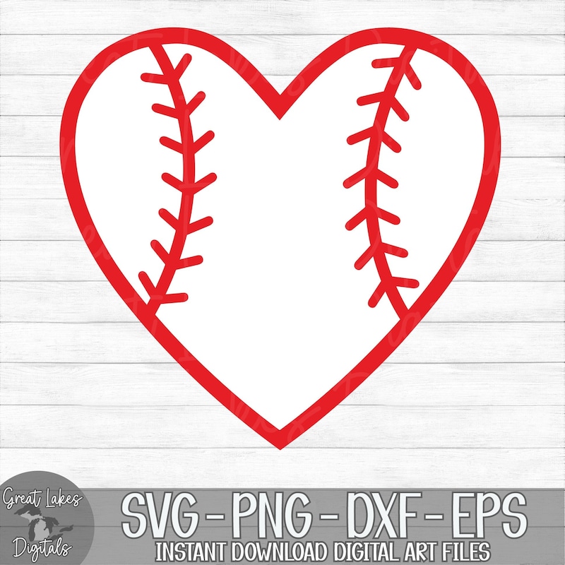 Baseball Heart - Etsy