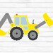 Backhoe Loader Instant Digital Download Svg Png Dxf and - Etsy