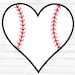 Baseball Heart - Instant Digital Download - Svg, Png, Dxf, and Eps ...