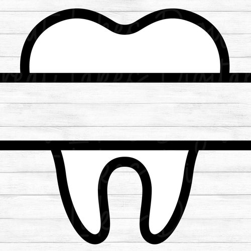 Tooth Instant Digital Download Svg Png Dxf and Eps - Etsy