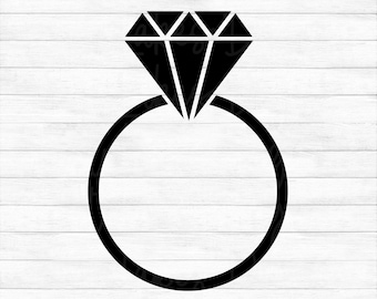 Wedding Ring, Engagement Ring - Instant Digital Download - Svg, Png ...