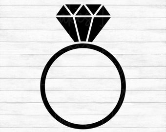 Instant SVG/DXF/PNG Engagement Diamond Ring Wedding Svg - Etsy