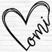 Omi Heart - Instant Digital Download - Svg, Png, Dxf, and Eps Files ...