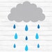 Rain Cloud - Instant Digital Download - Svg, Png, Dxf, and Eps Files ...