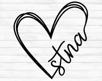 STNA Heart Instant Digital Download Svg Png Dxf and Eps - Etsy