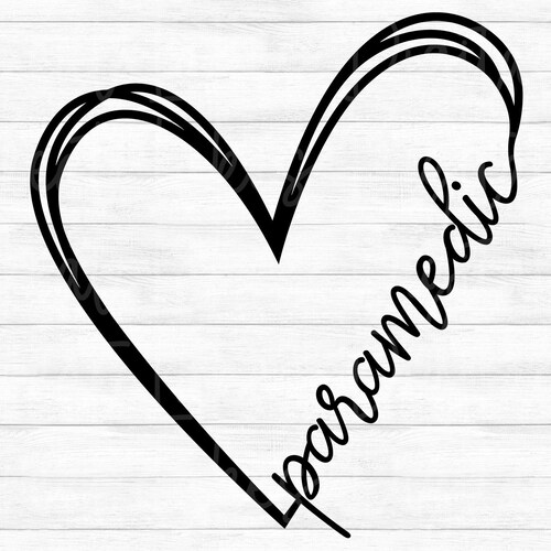 EMT Heart Instant Digital Download Svg Png Dxf and Eps - Etsy