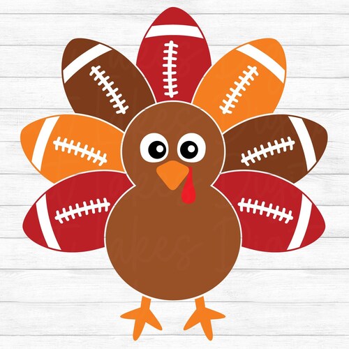 Football Turkey Svg Football Thanksgiving Svg Boy Turkey - Etsy