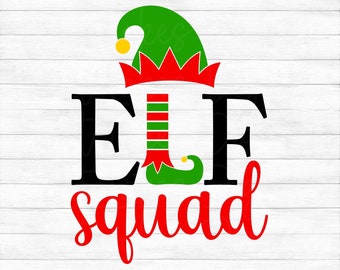 Elf Squad Svg Christmas Elf Svg Dxf Eps Png Elf Crew Cut - Etsy