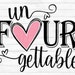 Un FOUR Gettable Instant Digital Download Svg, Png, Dxf, and Eps Files ...