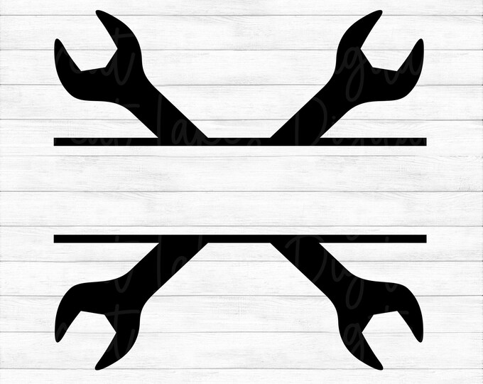Crossed Wrenches Instant Digital Download Svg, Png, Dxf, and Eps Files ...