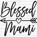 Blessed Mamaw Instant Digital Download Svg, Png, Dxf, and Eps Files Included - Etsy