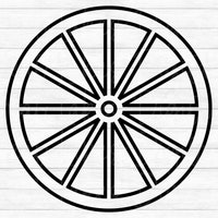 Wagon Wheel SVG File, Wagon Wheel PDF, Wagon Wheel Png, Horse Drawn ...