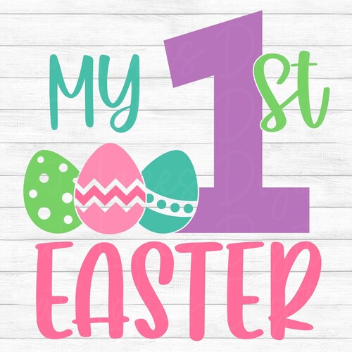 My First Easter Svg SVG PNG and EPS Clipart Design Element - Etsy