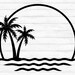 Palm Trees Instant Digital Download Svg Png Dxf and Eps - Etsy