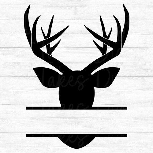 Deer Split Monogram Instant Digital Download Svg Png - Etsy