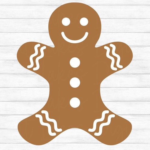 Christmas Gingerbread Man SVG Png. Christmas Svg Cut Files - Etsy