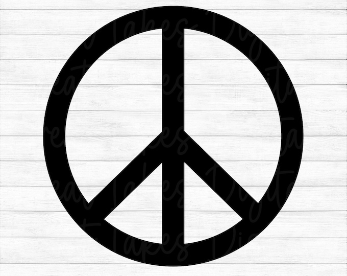 Peace Sign Instant Digital Download Svg, Png, Dxf, and Eps Files ...