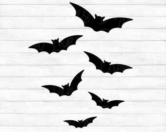 Bat Swarm Svg - Etsy