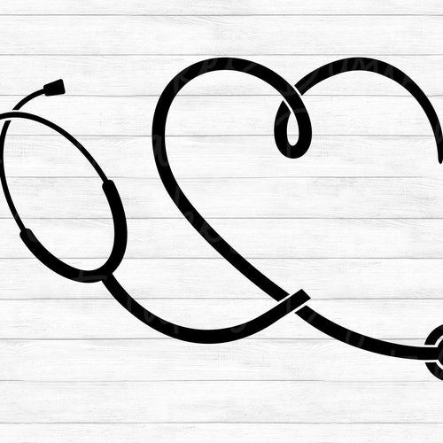 Nurse Stethoscope Heart Nursing Instant Digital Download - Etsy
