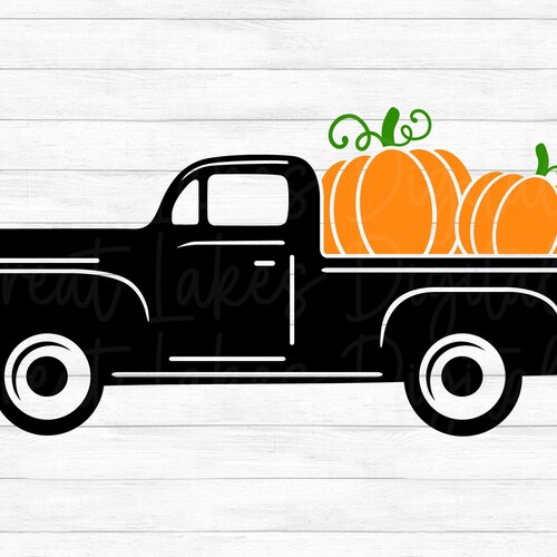 Fall Pumpkin Truck Instant Digital Download Svg Png Dxf - Etsy