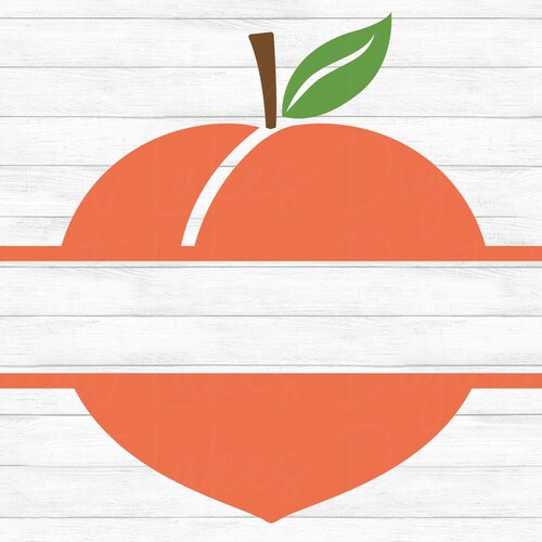 Peach Instant Digital Download Svg Png Dxf and Eps - Etsy