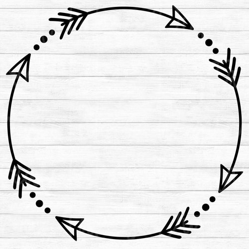 Arrow Wreath Instant Digital Download Svg Png Dxf and | Etsy