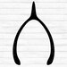 Wishbone - Instant Digital Download - Svg, Png, Dxf, and Eps Files ...