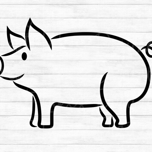 Pig Instant Digital Download Svg Png Dxf and Eps Files - Etsy