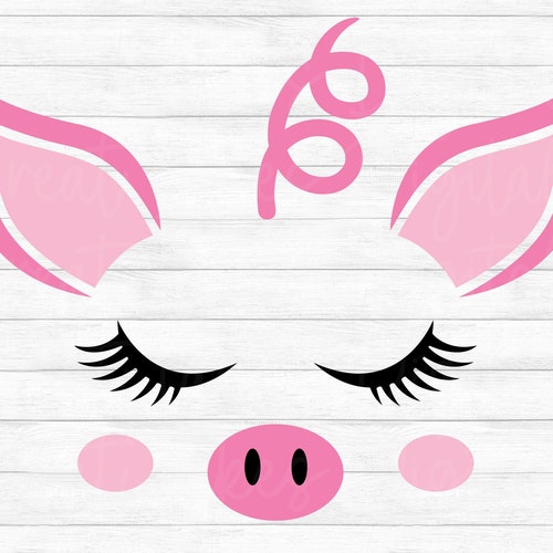 Pig Instant Digital Download Svg Png Dxf and Eps Files - Etsy