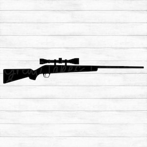 Scoped Hunting Rifle - Instant Digital Download - Svg, Png, Dxf, and ...