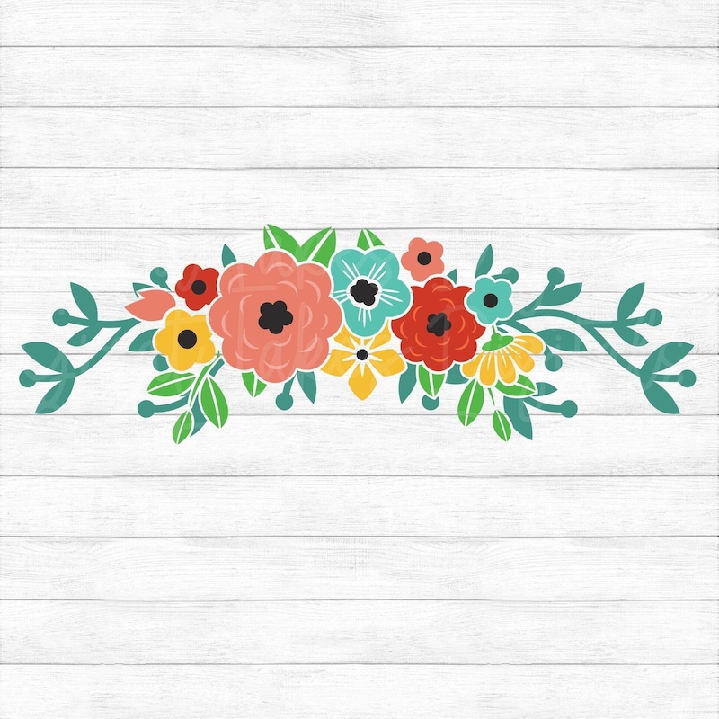 Floral Swag Clip Art - Etsy