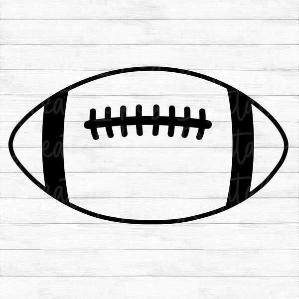 Half Football Svg - Etsy