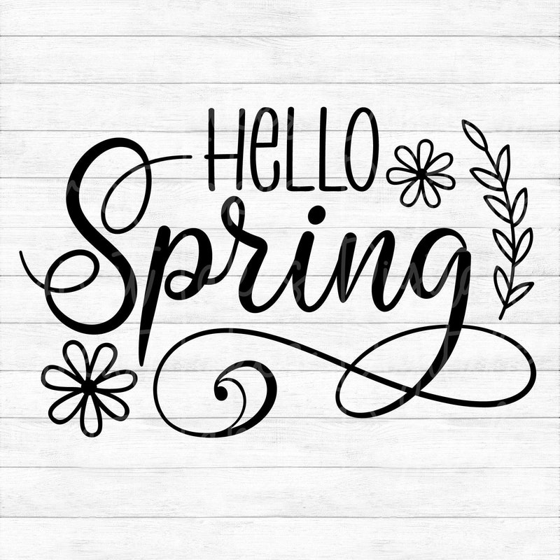 Hello Spring Sign - Etsy