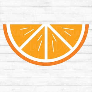 orange slice chalk drawing