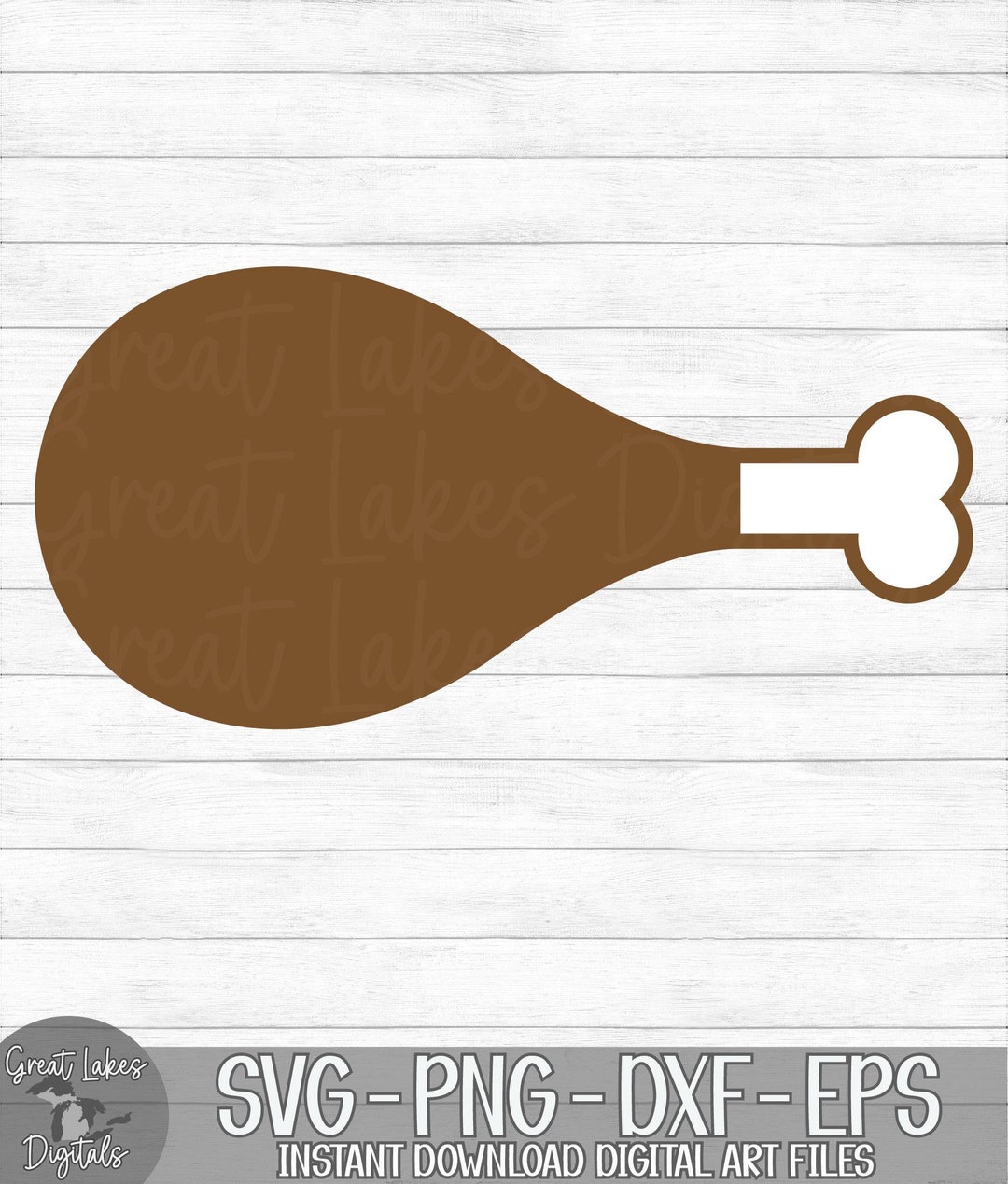 Turkey Leg - Instant Digital Download - Svg, Png, Dxf, and Eps Files ...