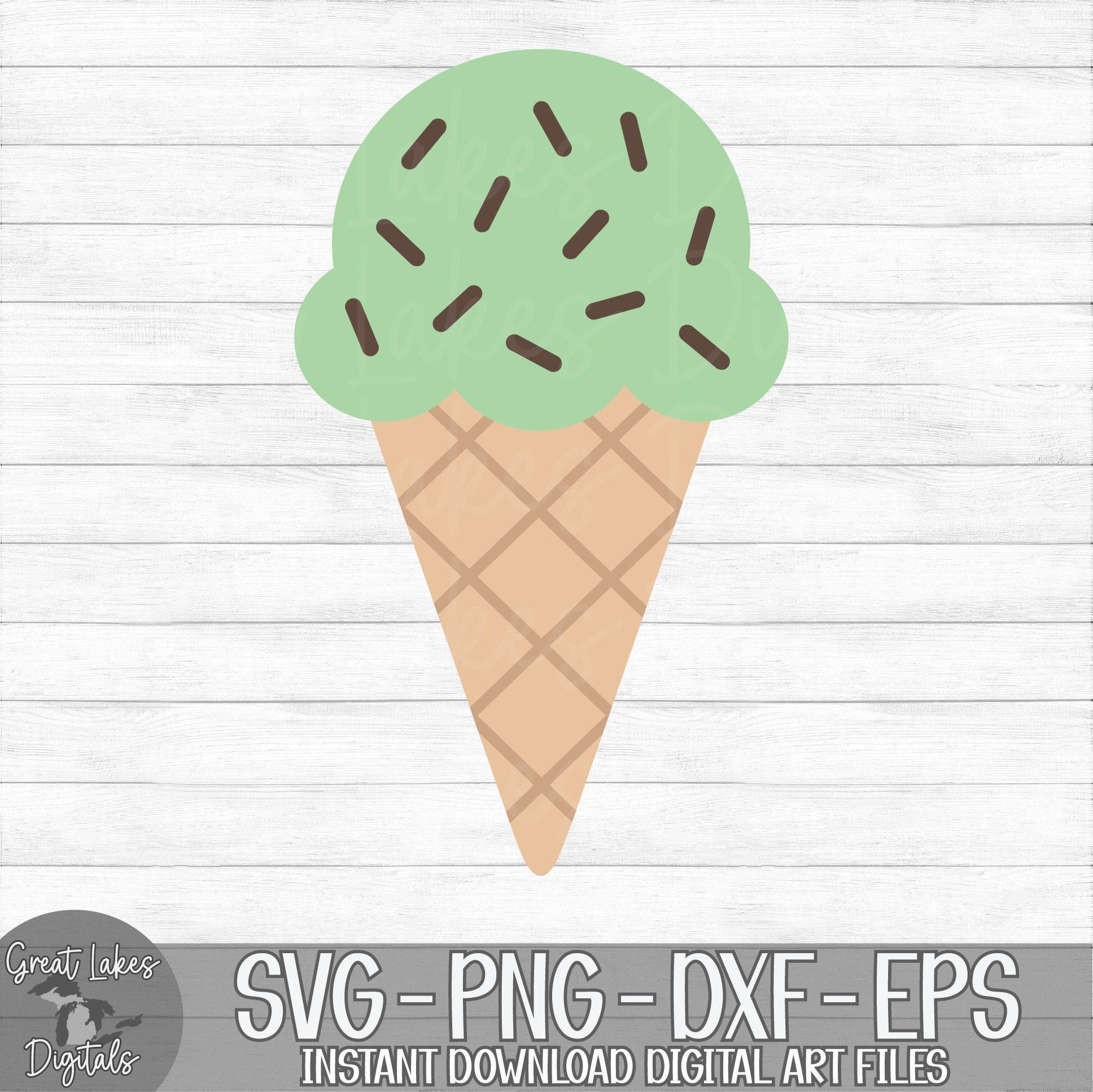 Mint Ice Cream Clipart