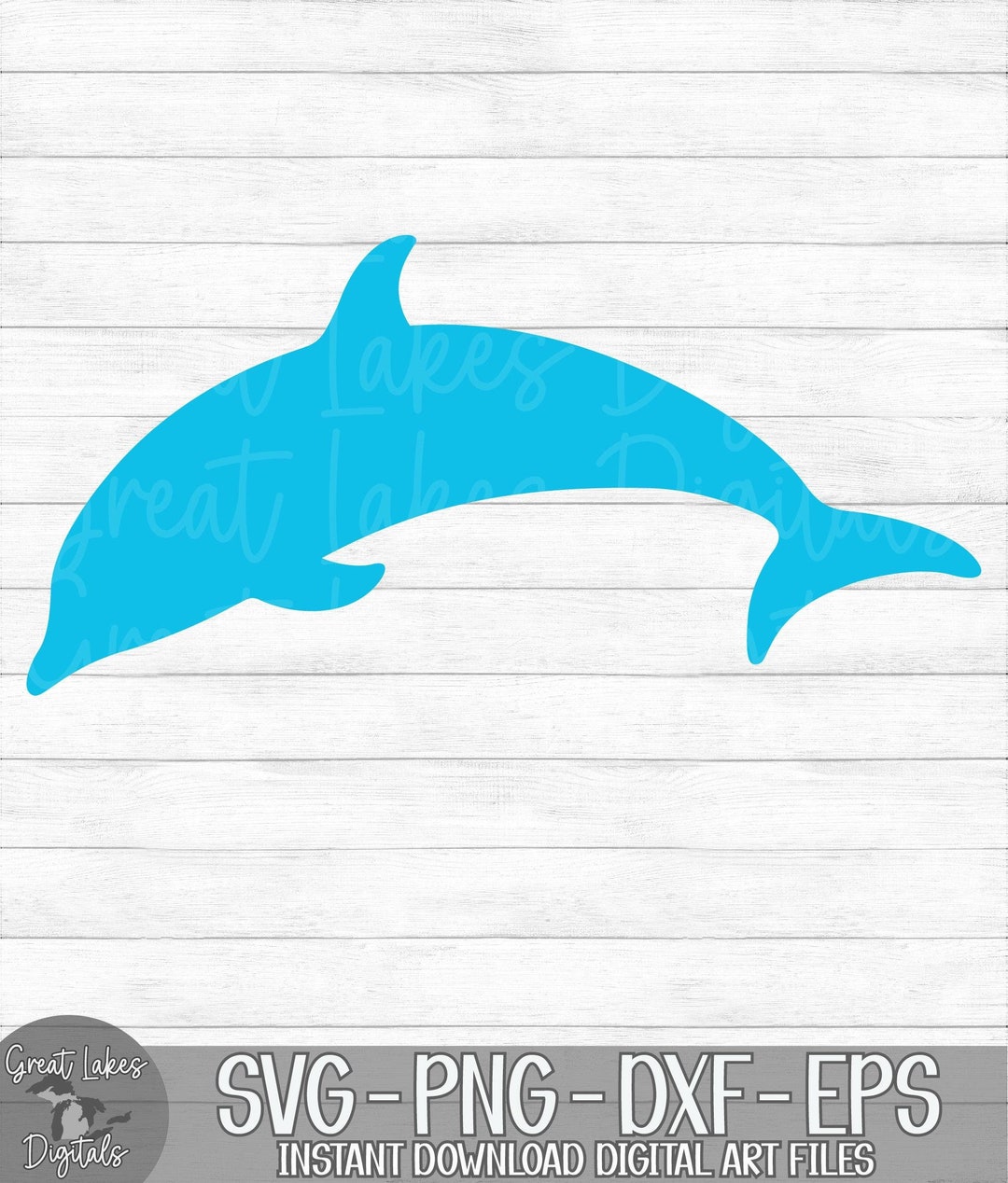 Dolphin - Instant Digital Download - Svg, Png, Dxf, and Eps Files ...