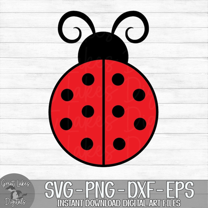 Ladybug Instant Digital Download Svg Png Dxf and Eps - Etsy
