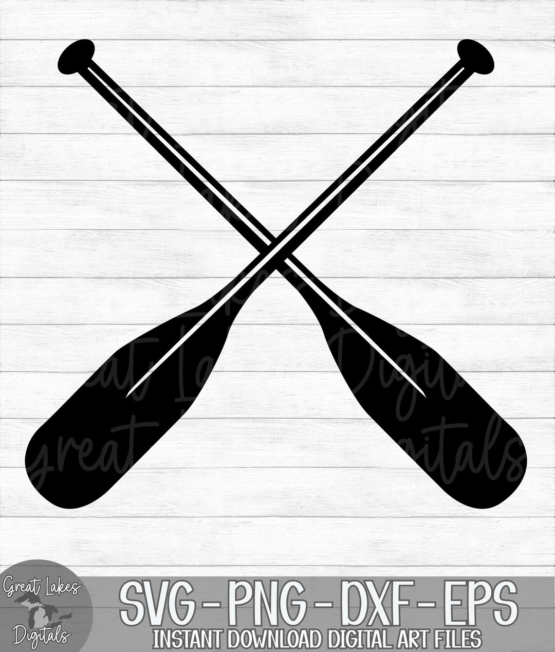 Canoe / Kayak Paddles - Instant Digital Download - Svg, Png, Dxf, and ...