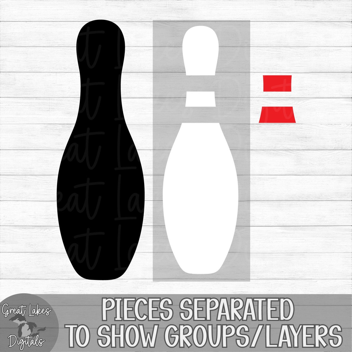 Bowling Pin - Instant Digital Download - Svg, Png, Dxf, and Eps Files ...