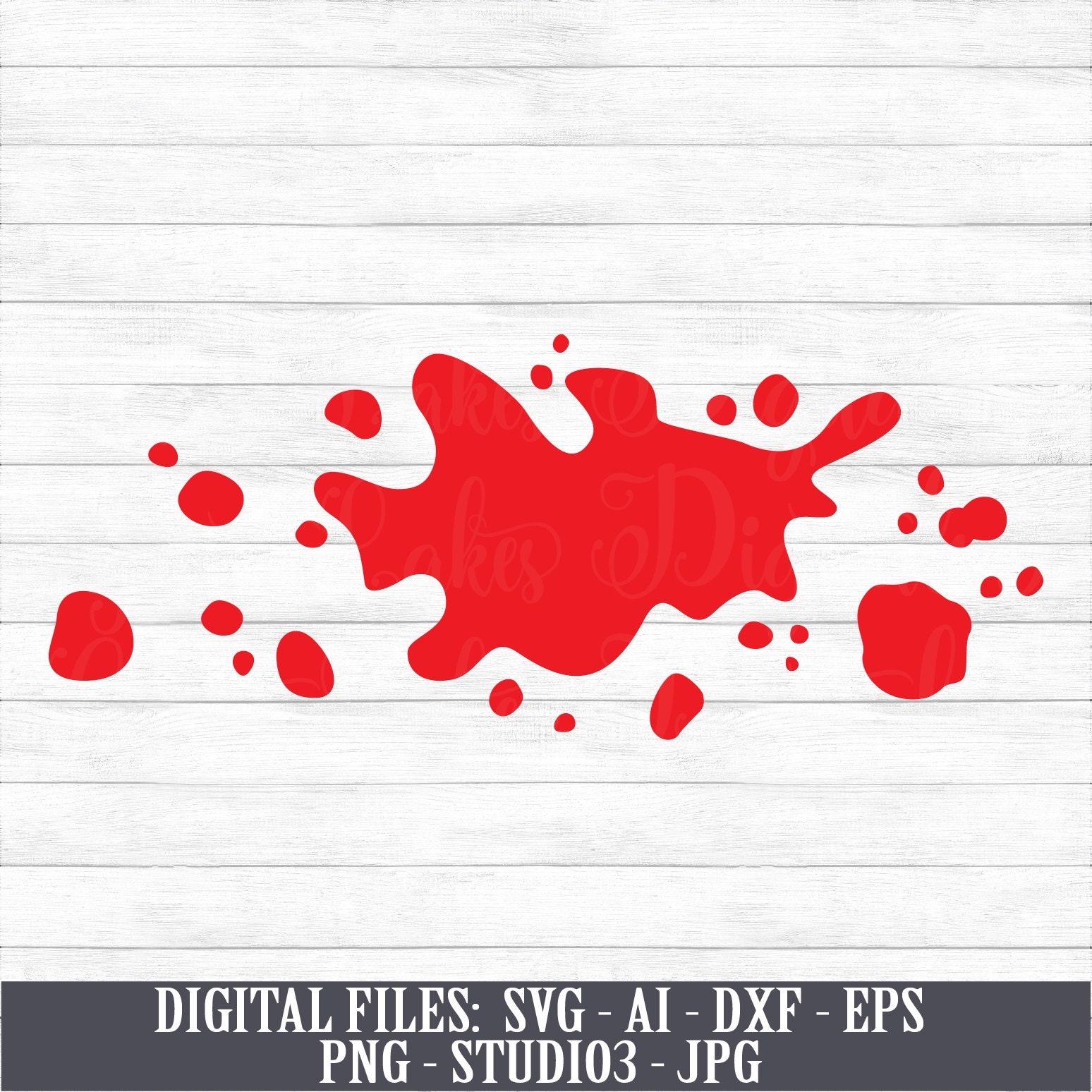 Blood Splatter Instant Digital Download svg ai dxf eps | Etsy