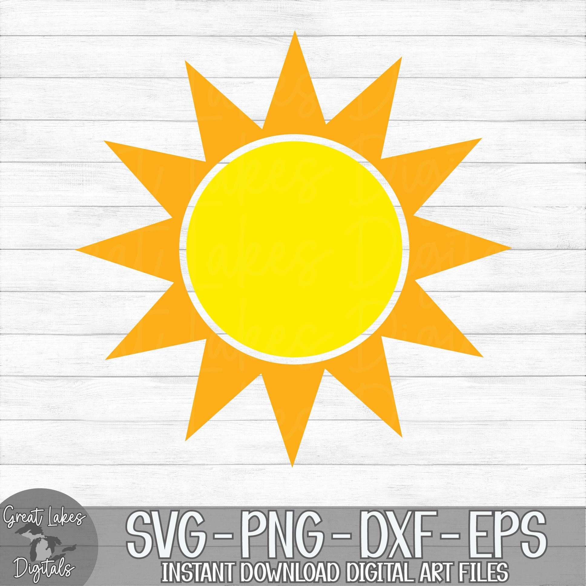 Sun - Instant Digital Download - Svg, Png, Dxf, and Eps Files Included ...