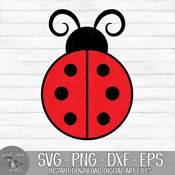 Ladybug Instant Digital Download Svg Png Dxf and Eps - Etsy