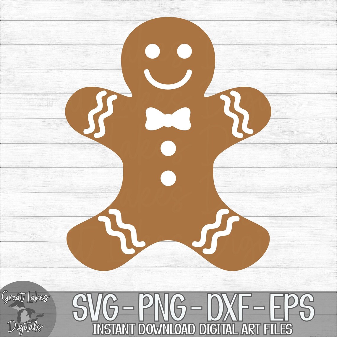 Gingerbread Man Instant Digital Download Svg Png Dxf - Etsy