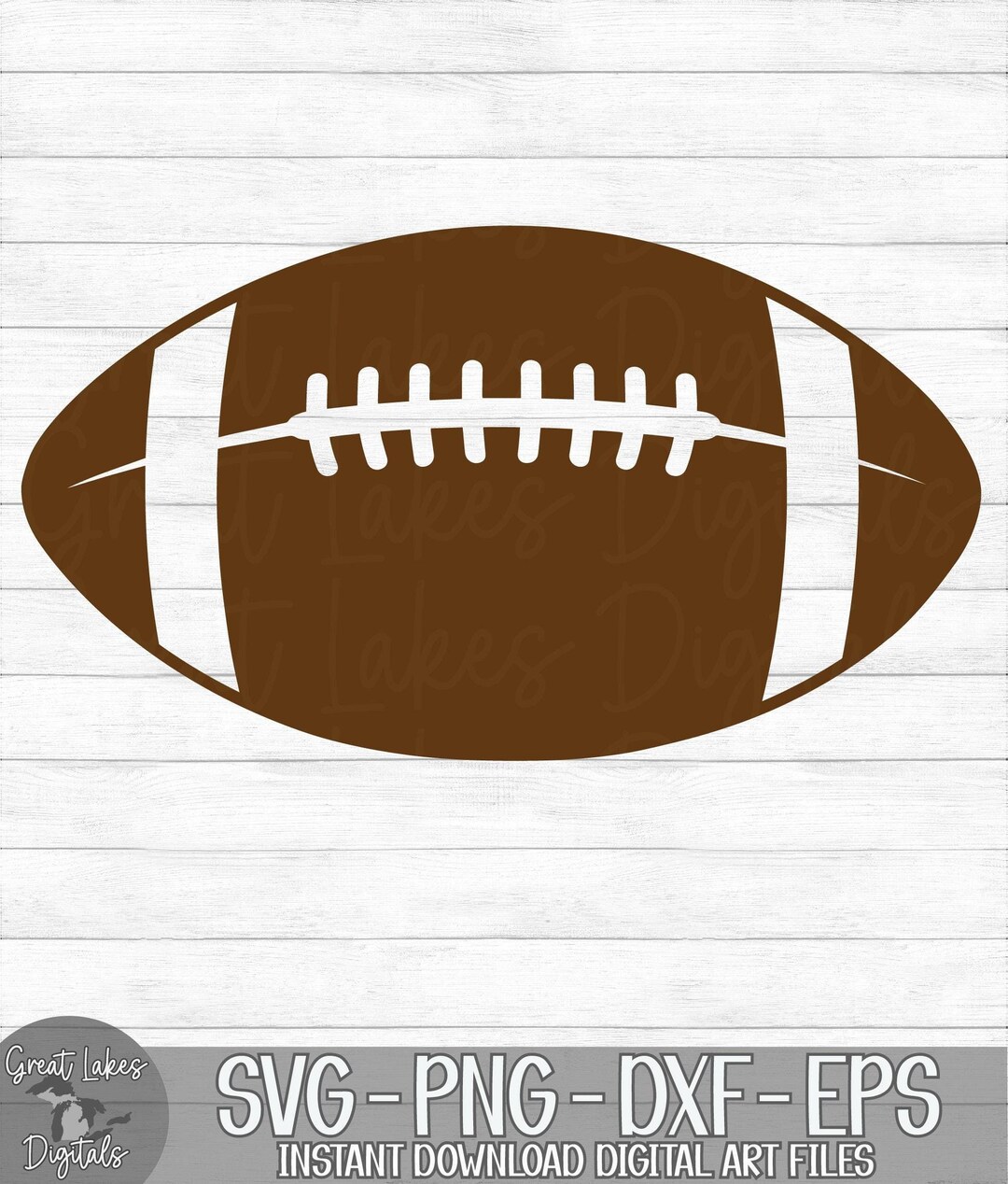 Football - Instant Digital Download - Svg, Png, Dxf, and Eps Files ...