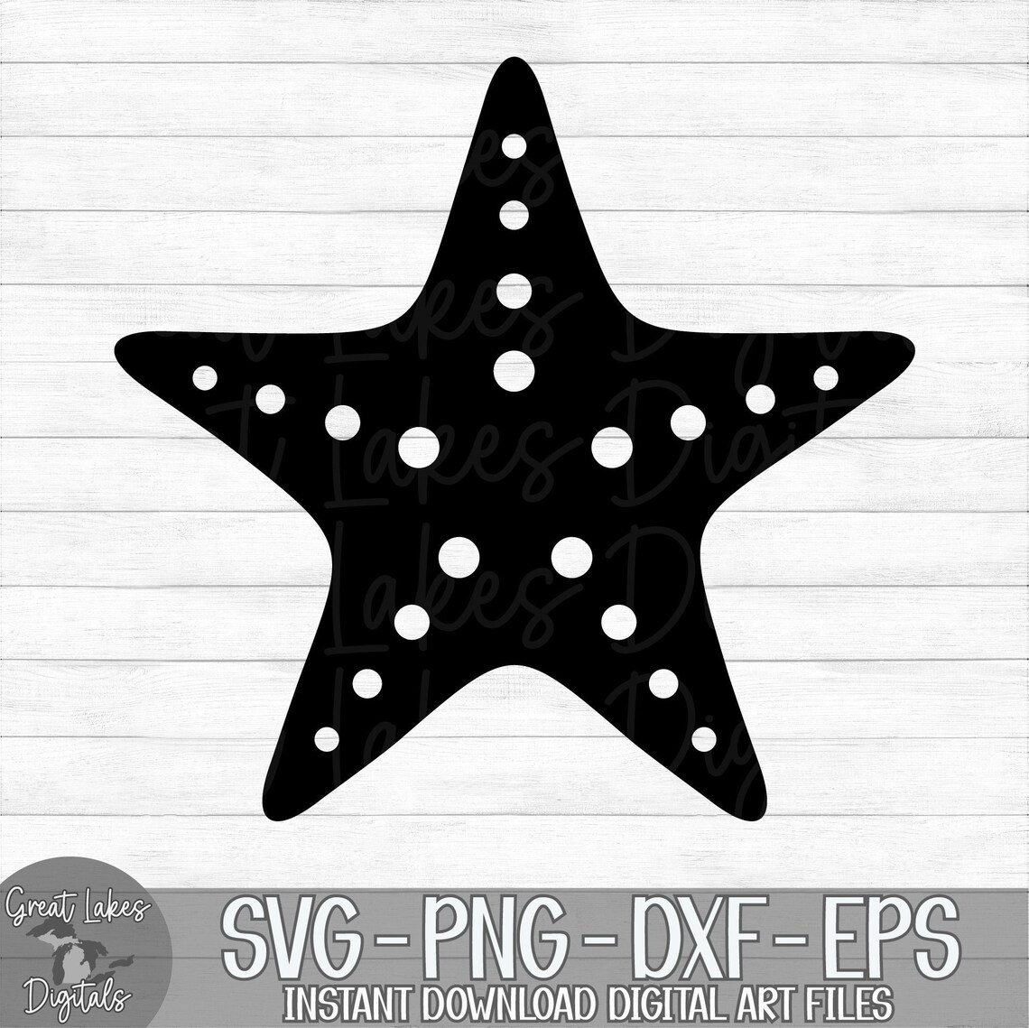 Starfish - Instant Digital Download - Svg, Png, Dxf, and Eps Files ...