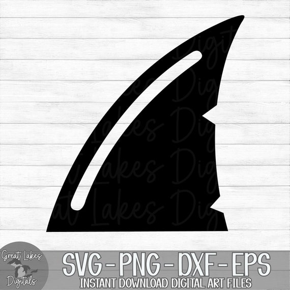 Shark Fin Instant Digital Download Svg Png Dxf and Eps - Etsy